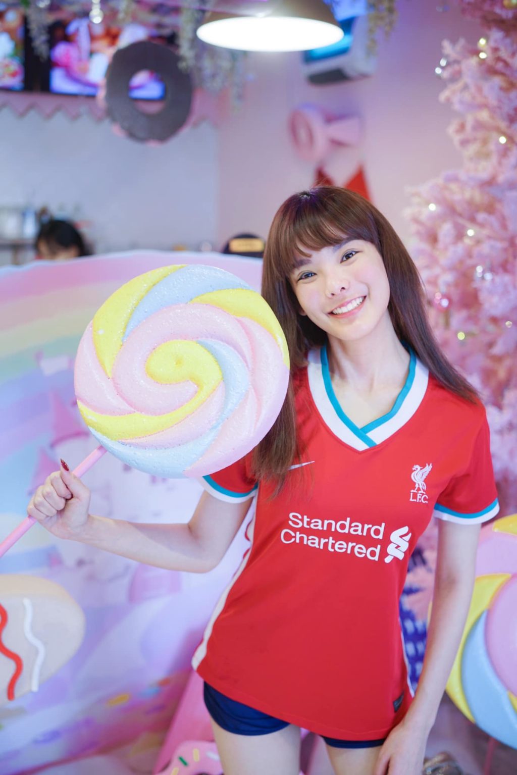 น้องบีโกะ Beeko pinknavy สาวแบ๊ว น่ารัก แฟนพันธุ์แท้ ลิเวอร์พูล ขวัญใจ ...