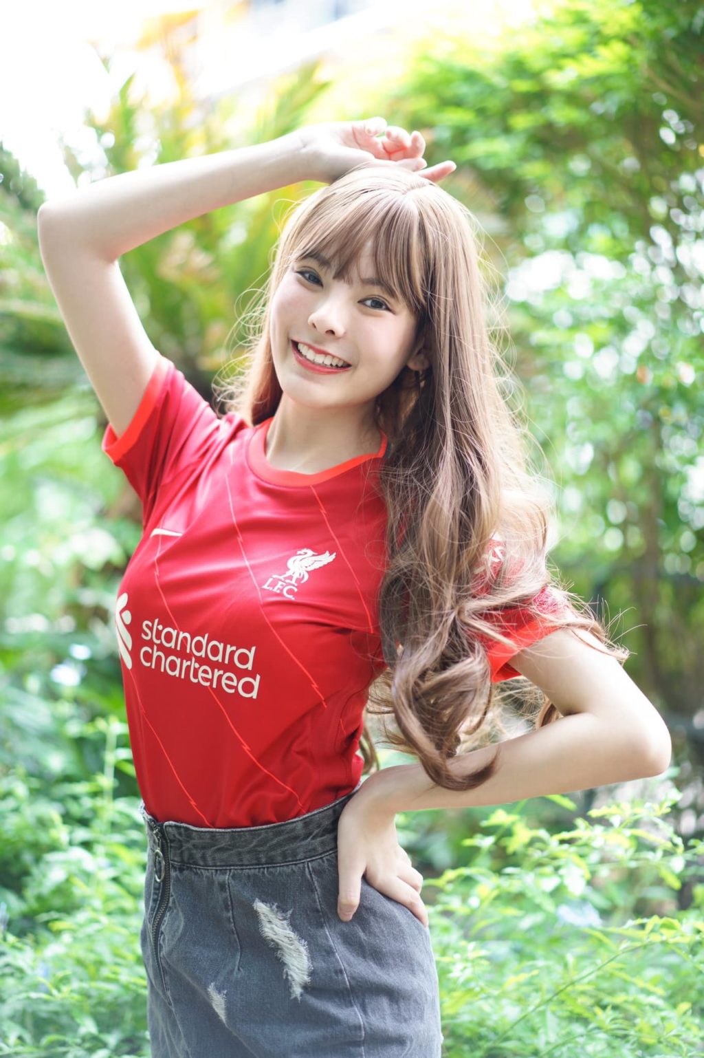 น้องบีโกะ Beeko pinknavy สาวแบ๊ว น่ารัก แฟนพันธุ์แท้ ลิเวอร์พูล ขวัญใจ ...